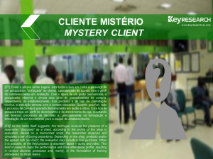 Cliente Mistério/ Mystery Client – Keyresearch Angola